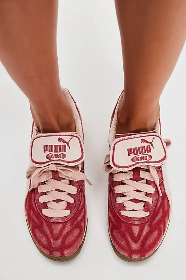 Puma King Indoor Sneakers - Dark Crimson/Rose Quartz